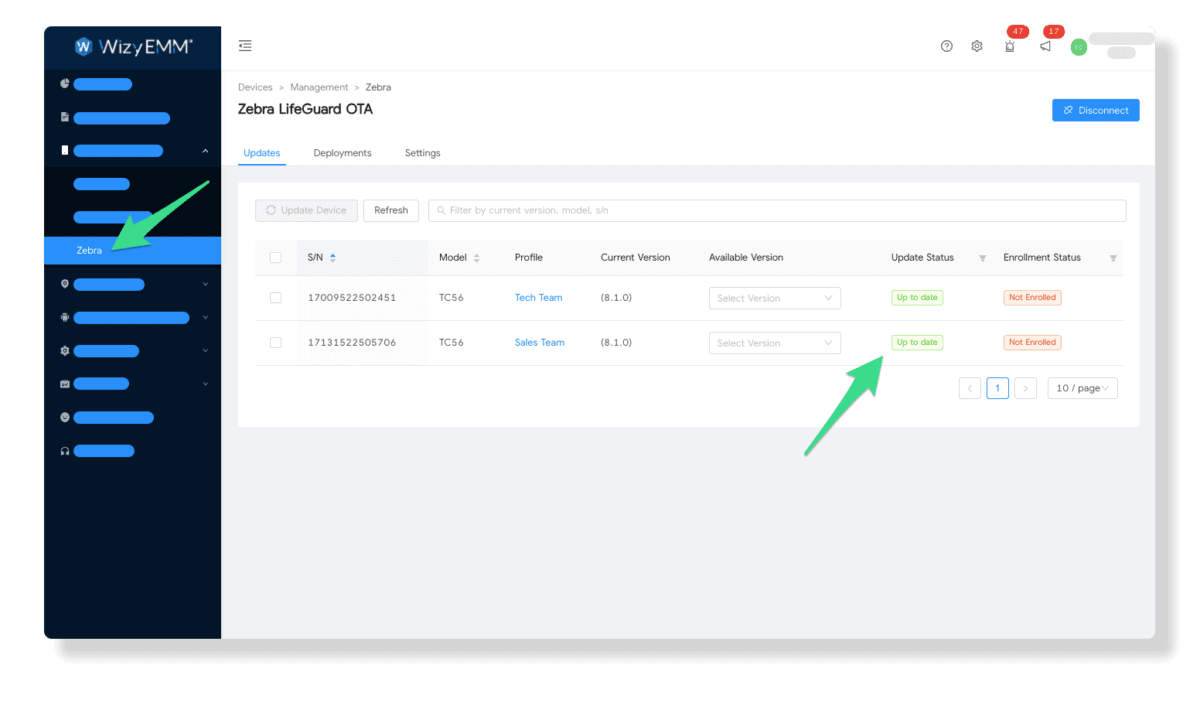 Zebra Integration - WizyEMM